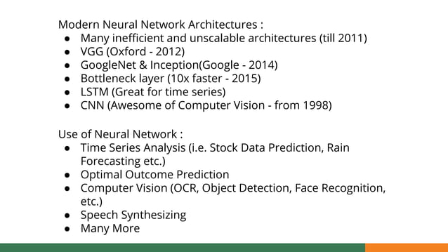 History & Introduction of Neural Network and use of it in Computer ...
