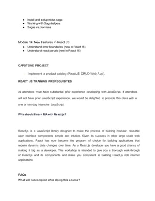 Best React js Training course in Bangalore | PDF