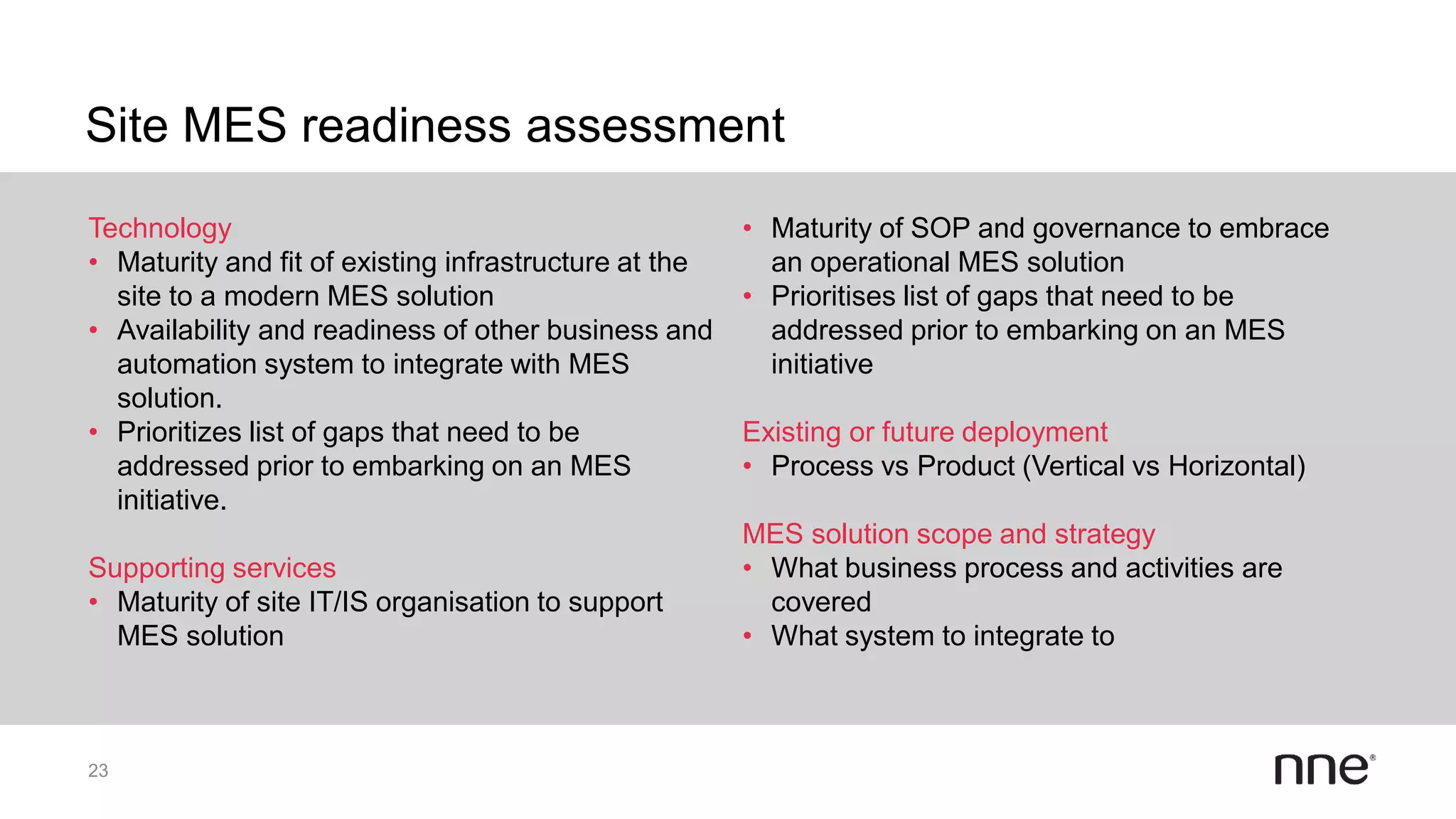 MES - Preparation is the key to success | PDF