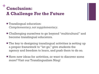 Translingualism | PPT