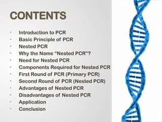 PCR | NESTED PCR | MICROBIOLOGY | PHARMACY | PPTX