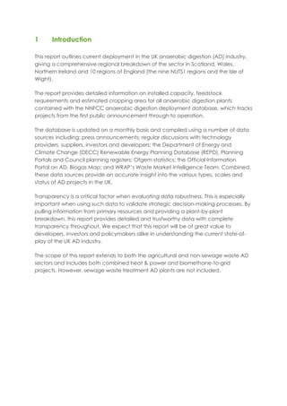 Anaerobic Digestion Deployment in the UK | PDF