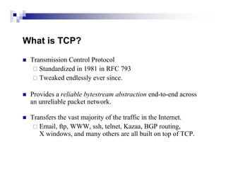 TCP Theory | PDF | Computer Networking | Computing