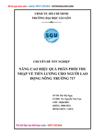 Nâng Cao Hiệu Quả Phân Phối Thu Nhập Về Tiền Lương Cho Người Lao Động Nông Trường.docx