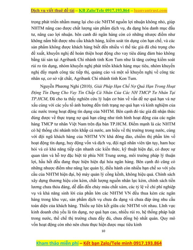 Nâng cao hiệu quả hoạt động cho vay tiêu dùng tín chấp tại ngân hàng thương mại Phương Đông.doc