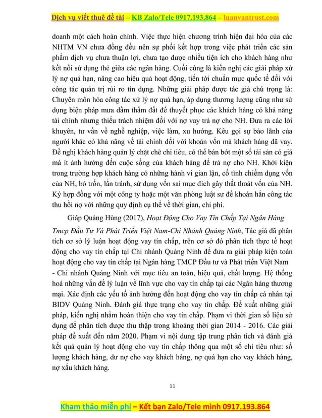 Nâng cao hiệu quả hoạt động cho vay tiêu dùng tín chấp tại ngân hàng thương mại Phương Đông.doc
