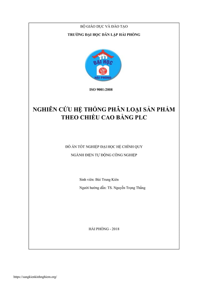 Đồ án Nghiên cứu hệ thống phân loại sản phẩm theo chiều cao bằng PLC | PDF
