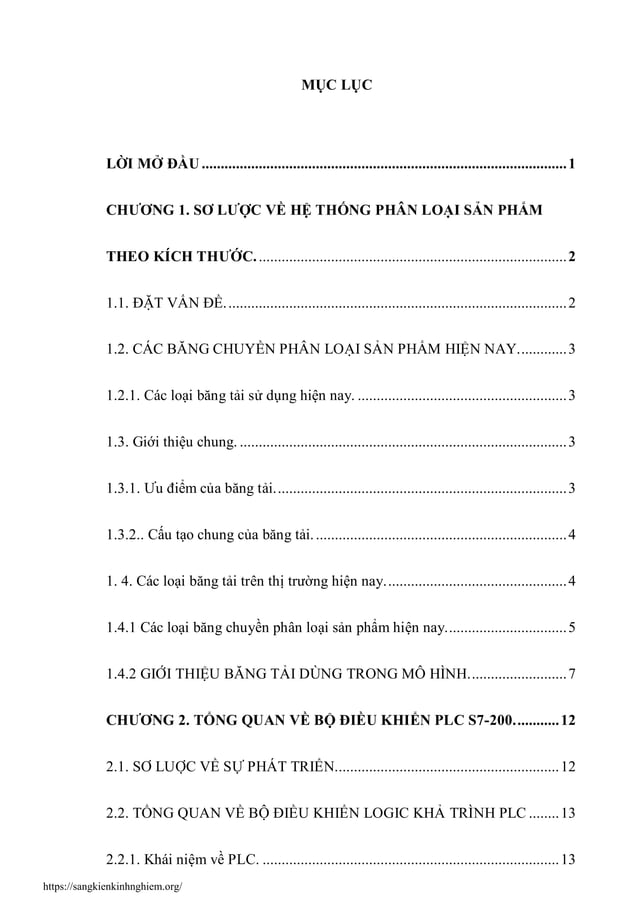Đồ án Nghiên cứu hệ thống phân loại sản phẩm theo chiều cao bằng PLC | PDF