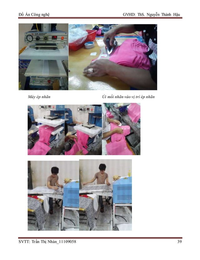 đồ áN ngành may tìm hiểu về quy trình ủi ép tại xí nghiệp may thuộc ...