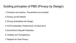 Privacy by design for startups: legal and technology | PPT