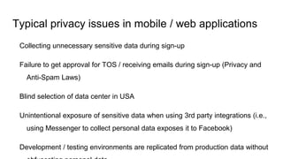 Privacy by design for startups: legal and technology | PPT