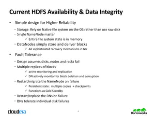 Hadoop Summit 2012 | HDFS High Availability | PPTX | Internet | Computing