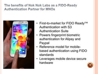 FIDO & The Mobile Network Operator - Goode Intelligence & Nok Nok Labs | PPT