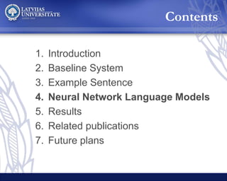 Neural Network Language Models for Candidate Scoring in Multi-System Machine Translation | PPTX