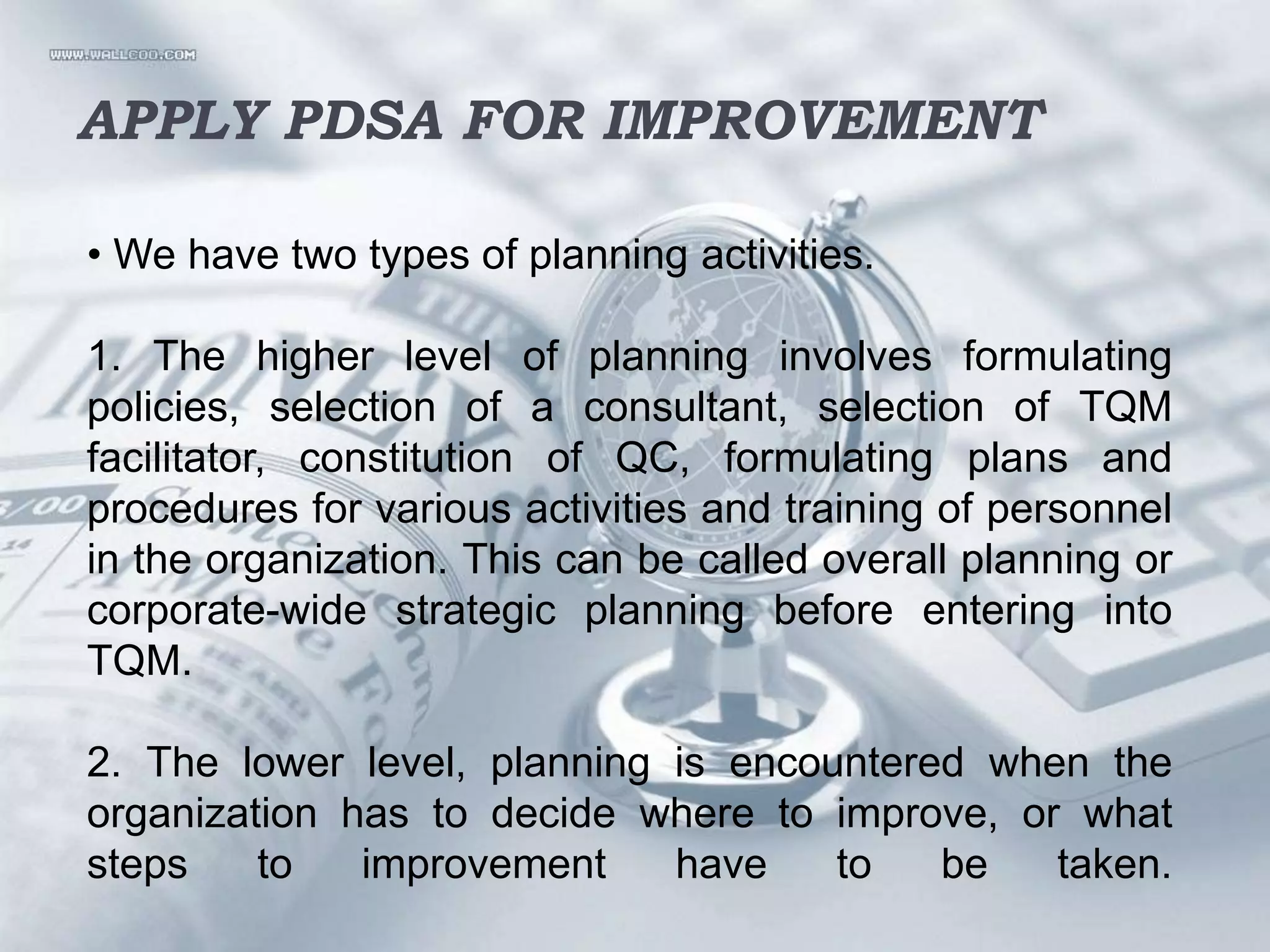 Tqm implementation | PPTX