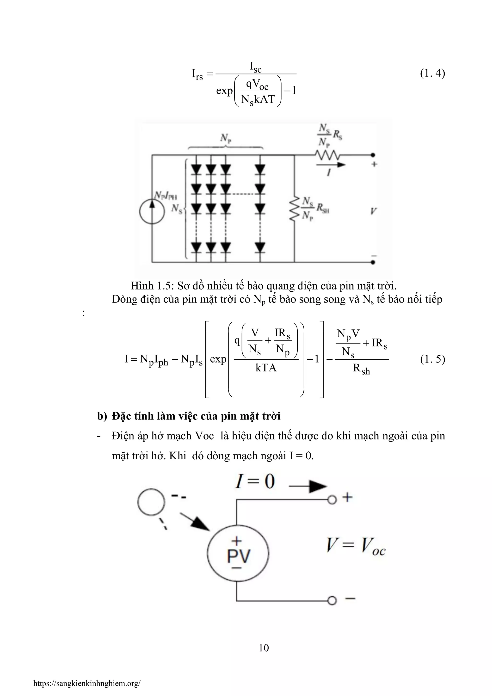 Đồ án Năng lượng mặt trời đi sâu tìm hiểu thuật toán P&O bám điểm công suất cực đại cho pin mặt ...