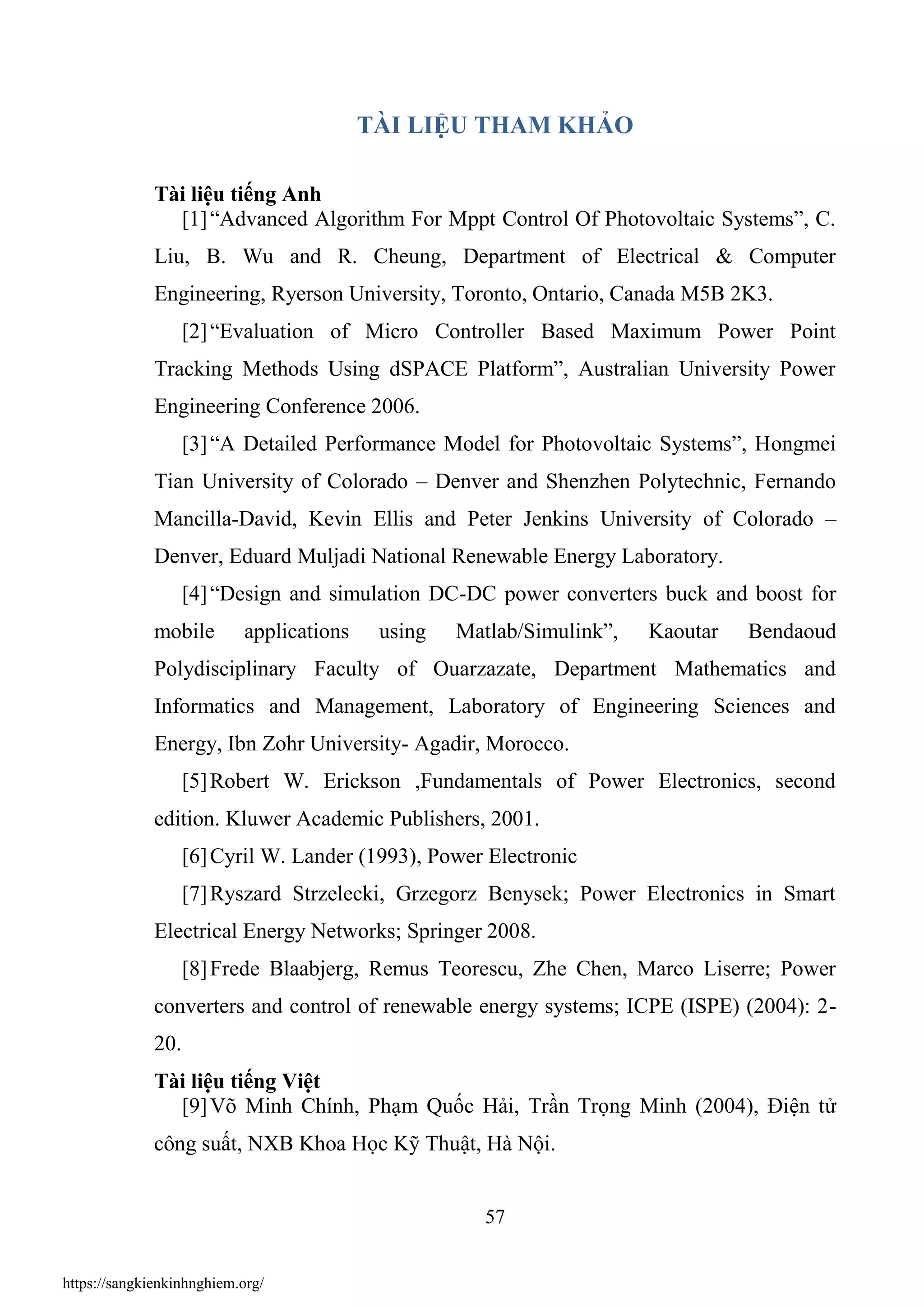 Đồ án Năng lượng mặt trời đi sâu tìm hiểu thuật toán P&O bám điểm công suất cực đại cho pin mặt ...