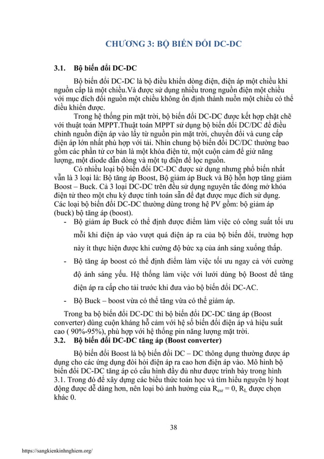 Đồ án Năng lượng mặt trời đi sâu tìm hiểu thuật toán P&O bám điểm công suất cực đại cho pin mặt ...