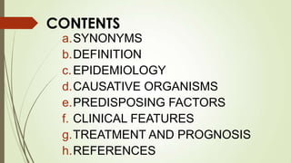 Noma (bacterial infections of oral cavity) | PPTX