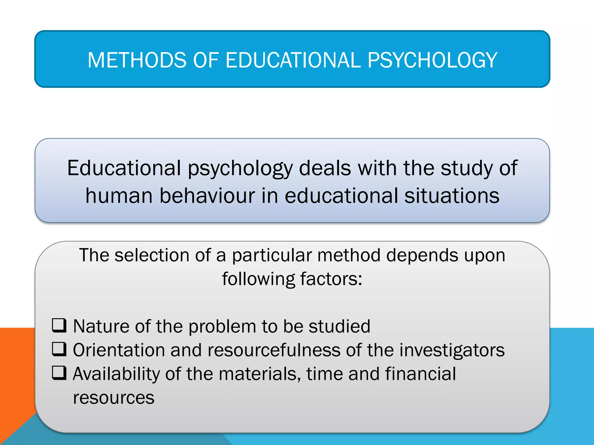 EDUCATIONAL PSYCHOLOGY | PPT