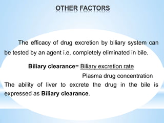 n NON RENAL EXCRETION OF DRUGS.pptx biopharmaceutics | PPTX