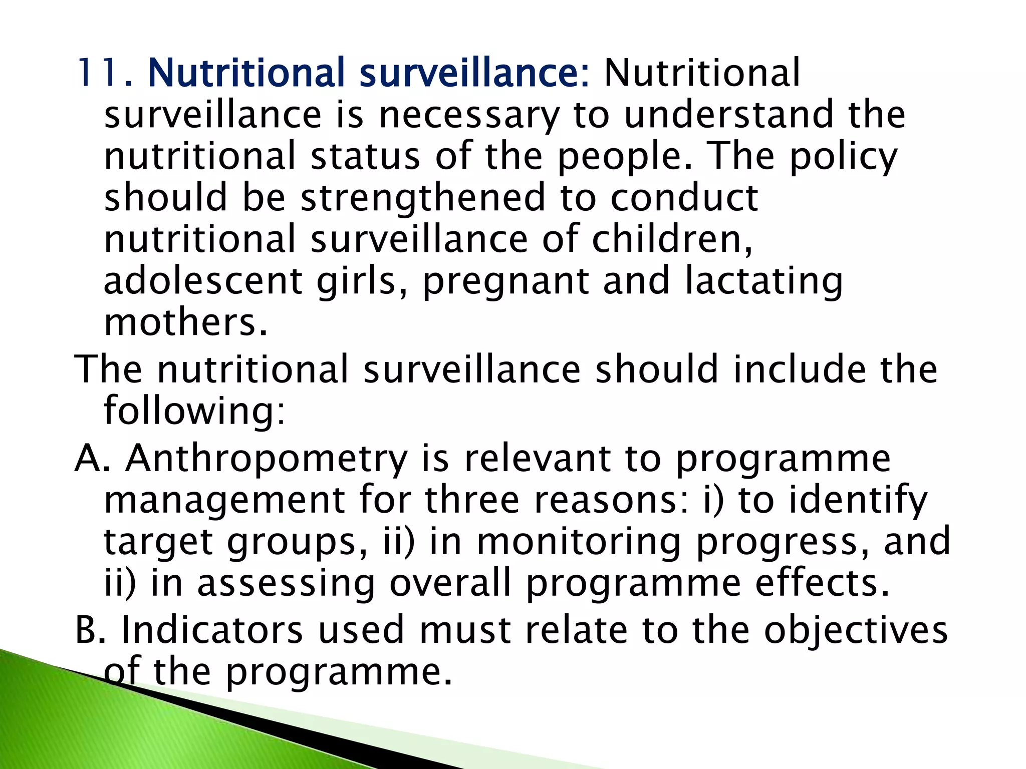 National nutritional Policy | PPTX