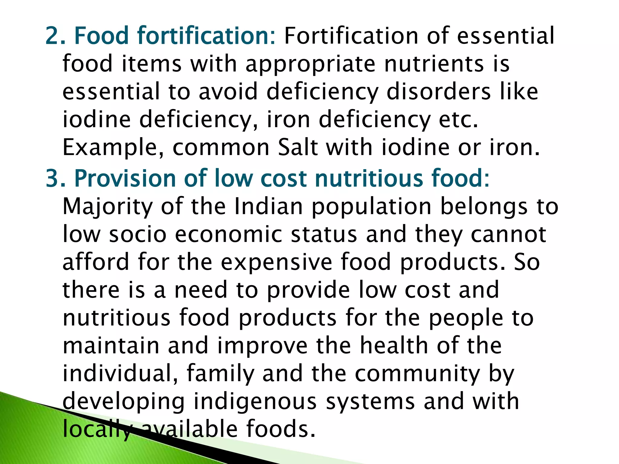 National nutritional Policy | PPTX