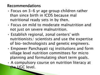 National nutritional Policy | PPTX