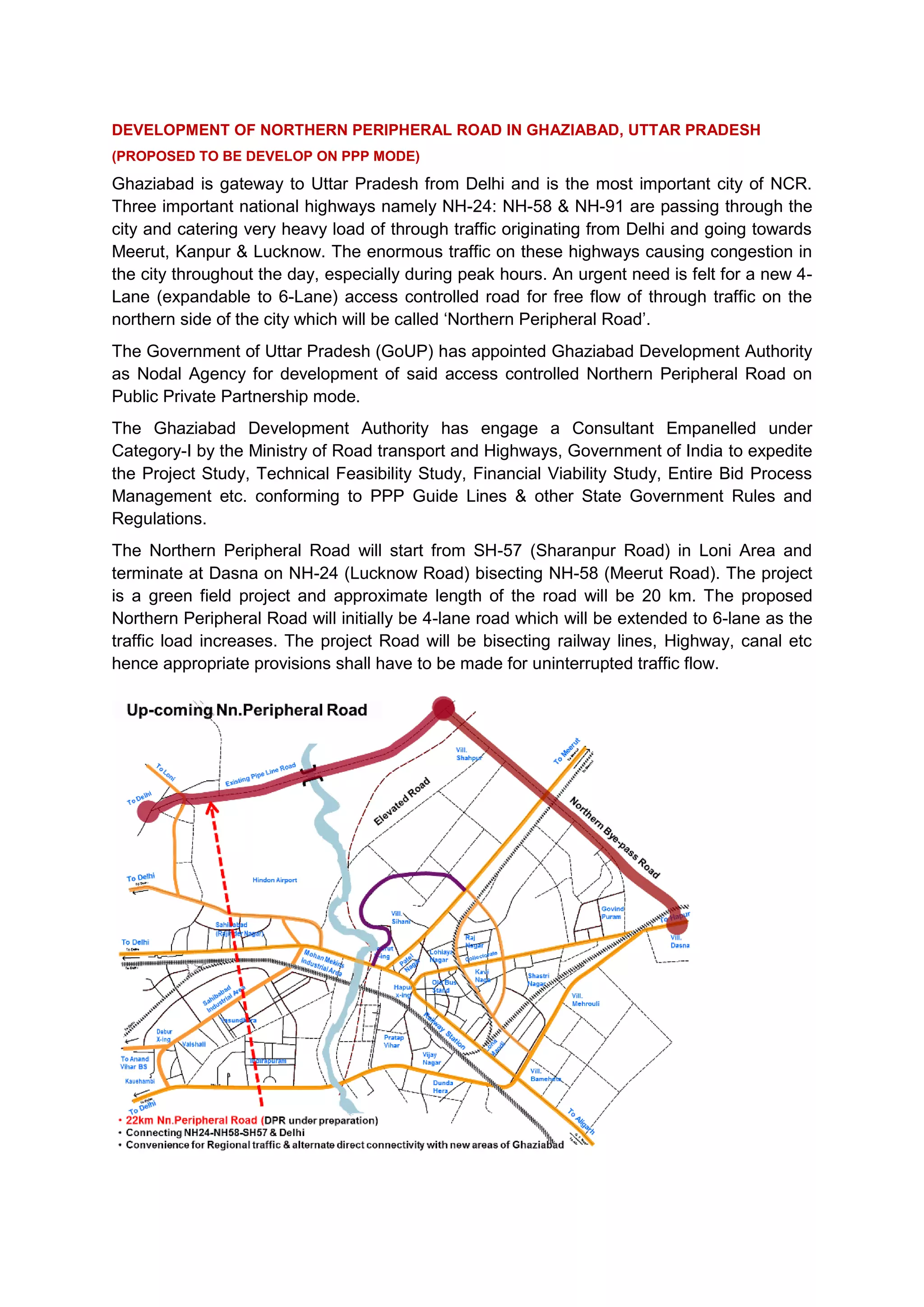 Northern peripheral road all info by regrob | PDF