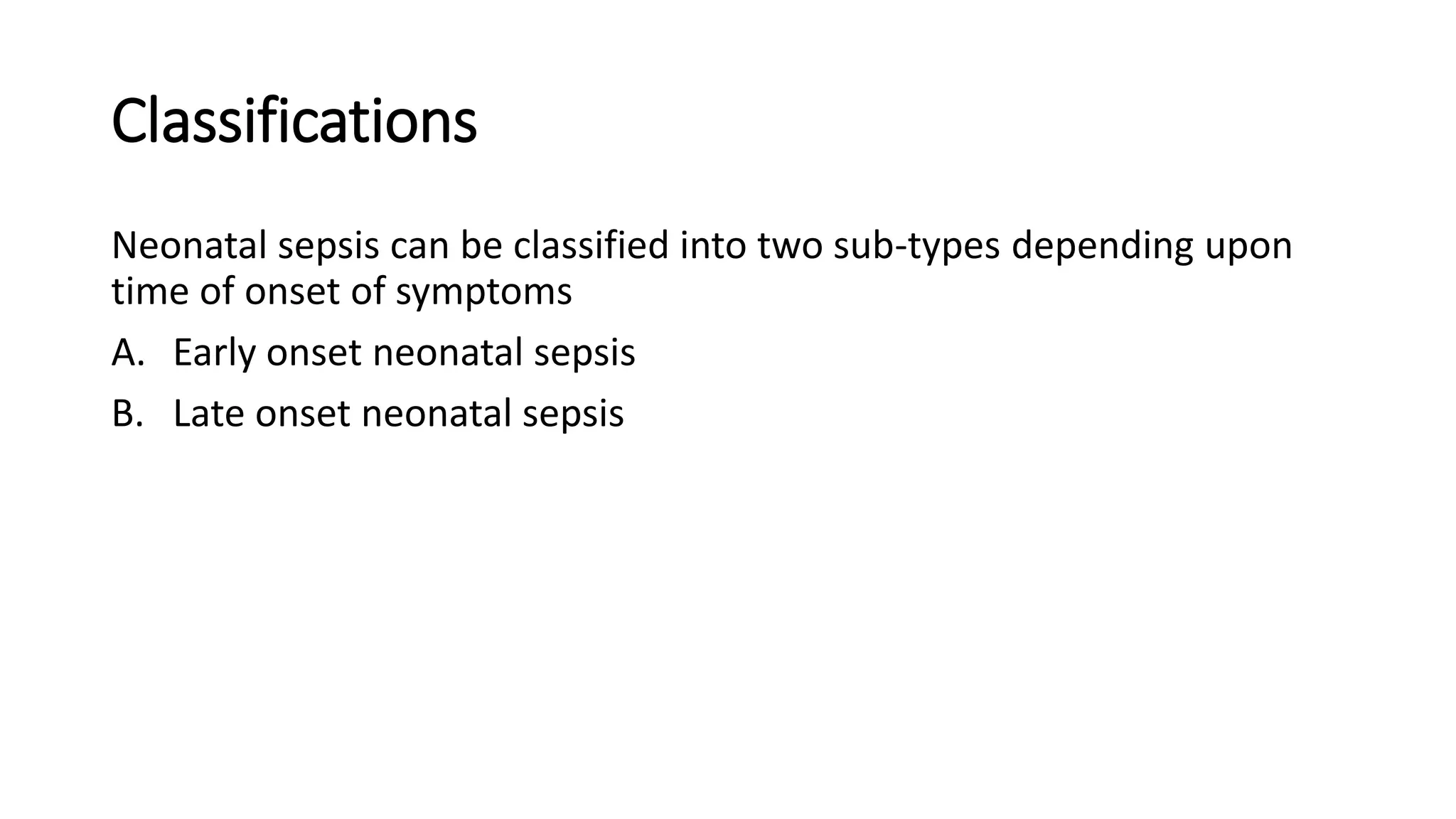 Neonatal Sepsis (NNS) | PPTX | Lung and Respiratory Health | Diseases ...