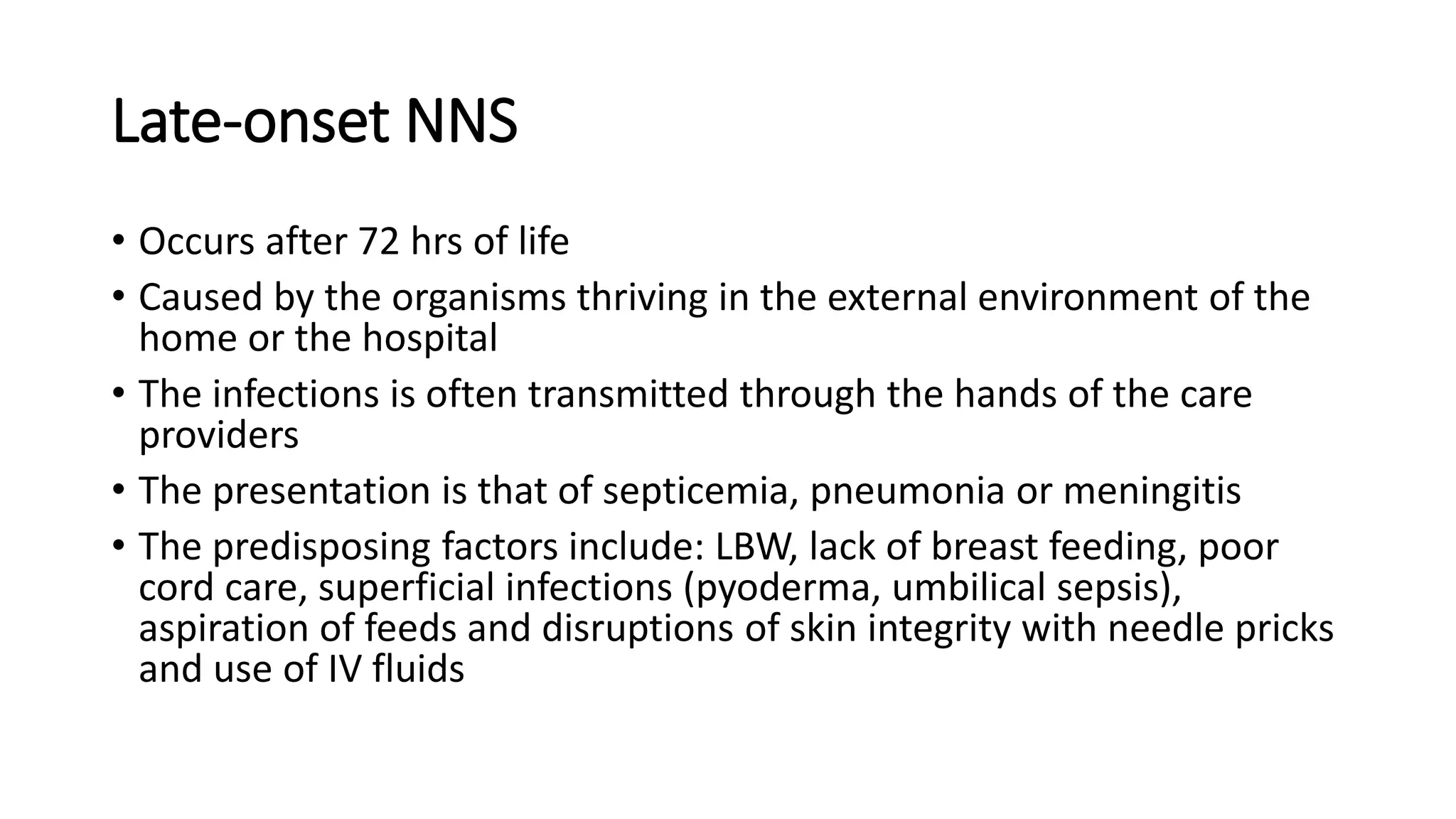 Neonatal Sepsis (NNS) | PPTX
