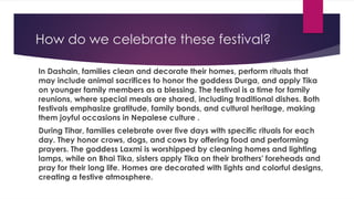 Dashain and tihar slides from vacation homework | PPT