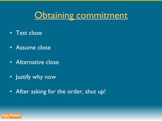 Basic New Mindset Sales Training course Part 5 | PPT