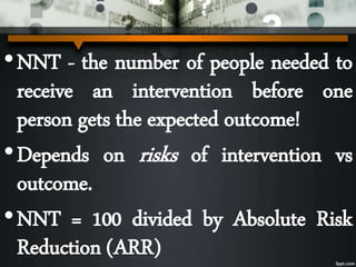 NNT: Number Needed to Treat | PPTX