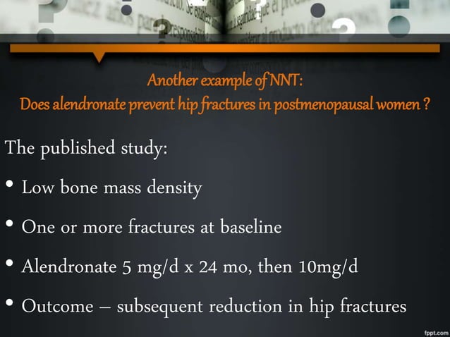 NNT: Number Needed to Treat | PPTX