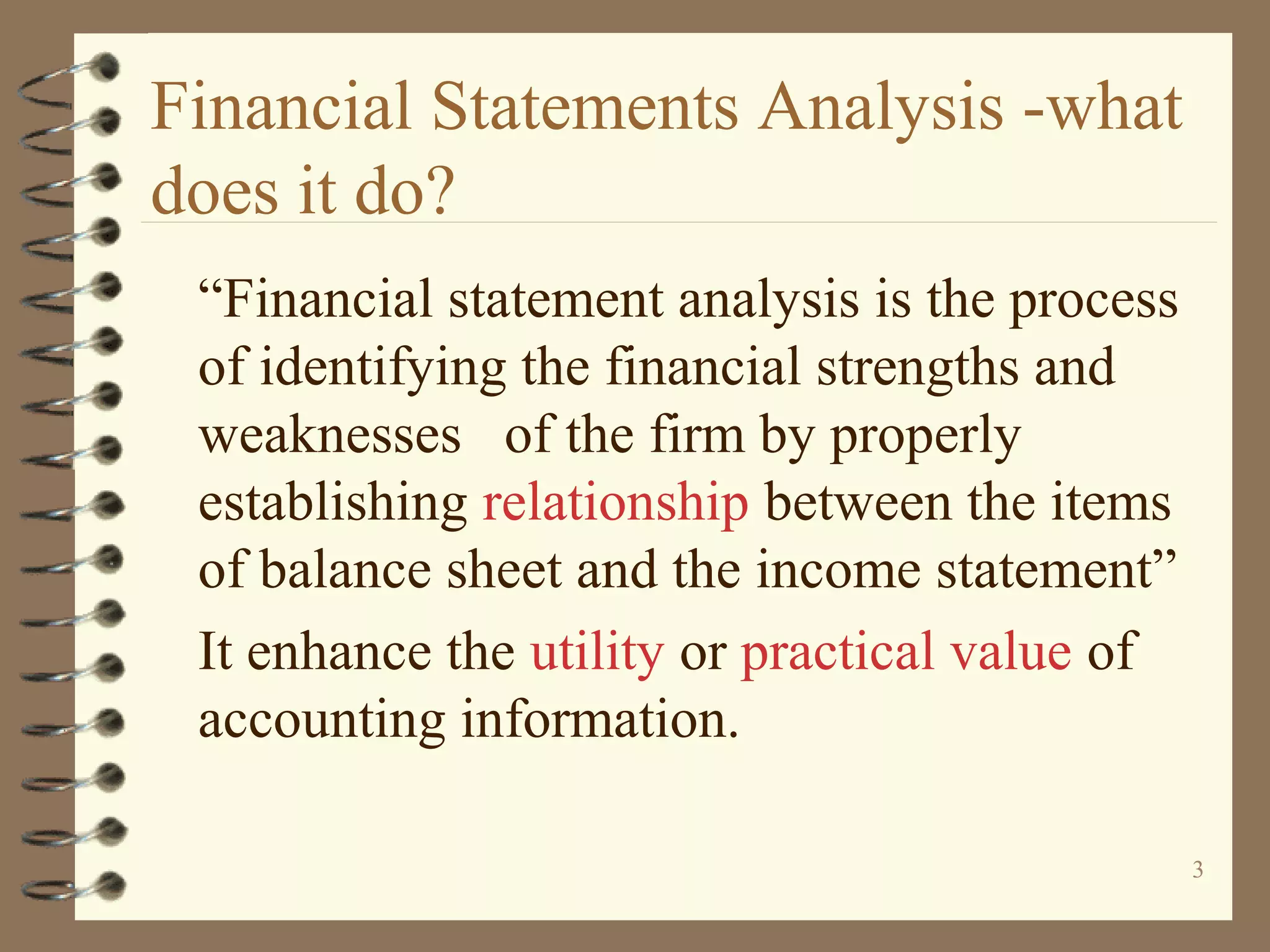 Financial analysis | PPT