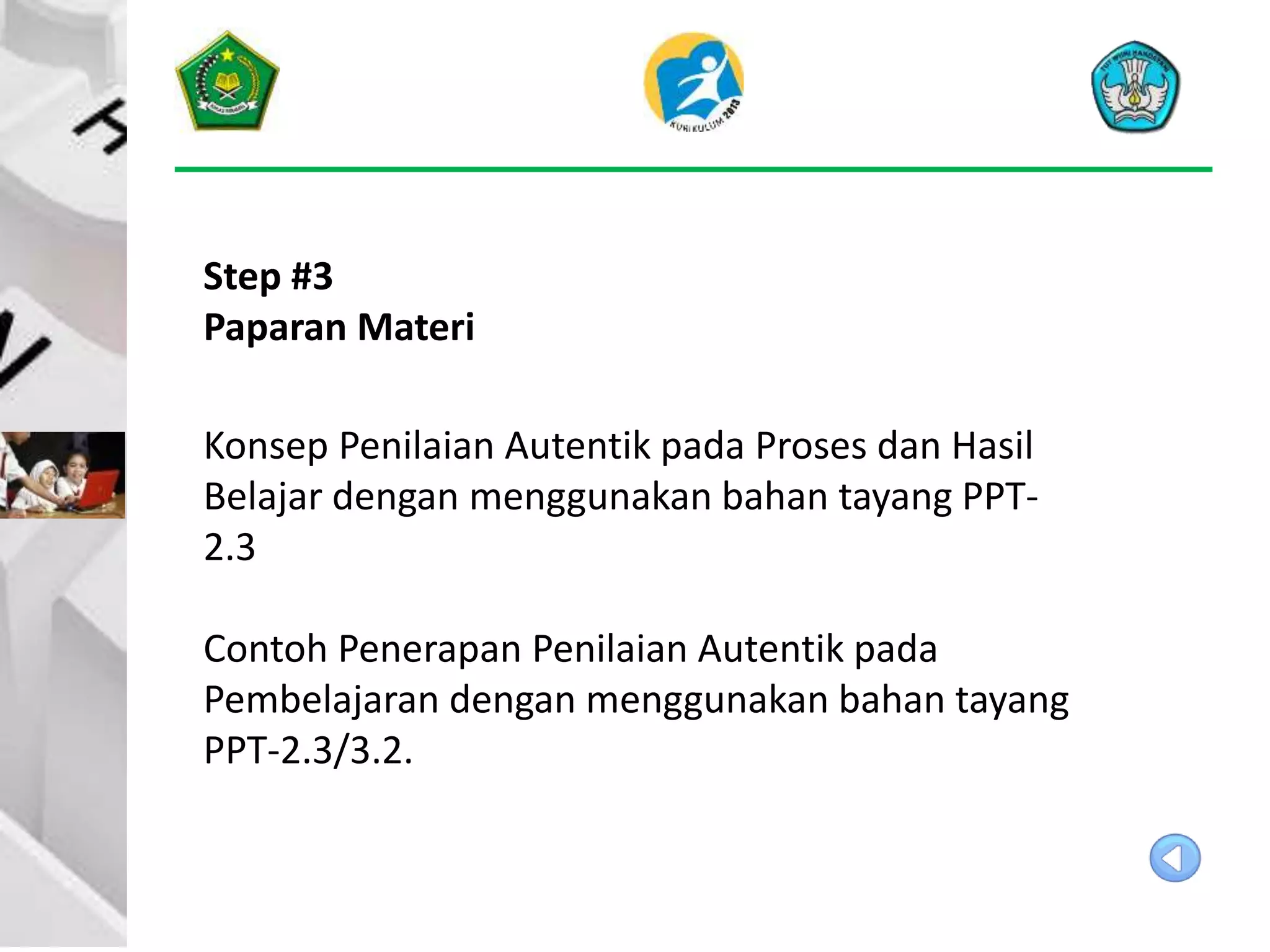 No. 1 alur kegiatan konsep penilaian autentik | PPTX