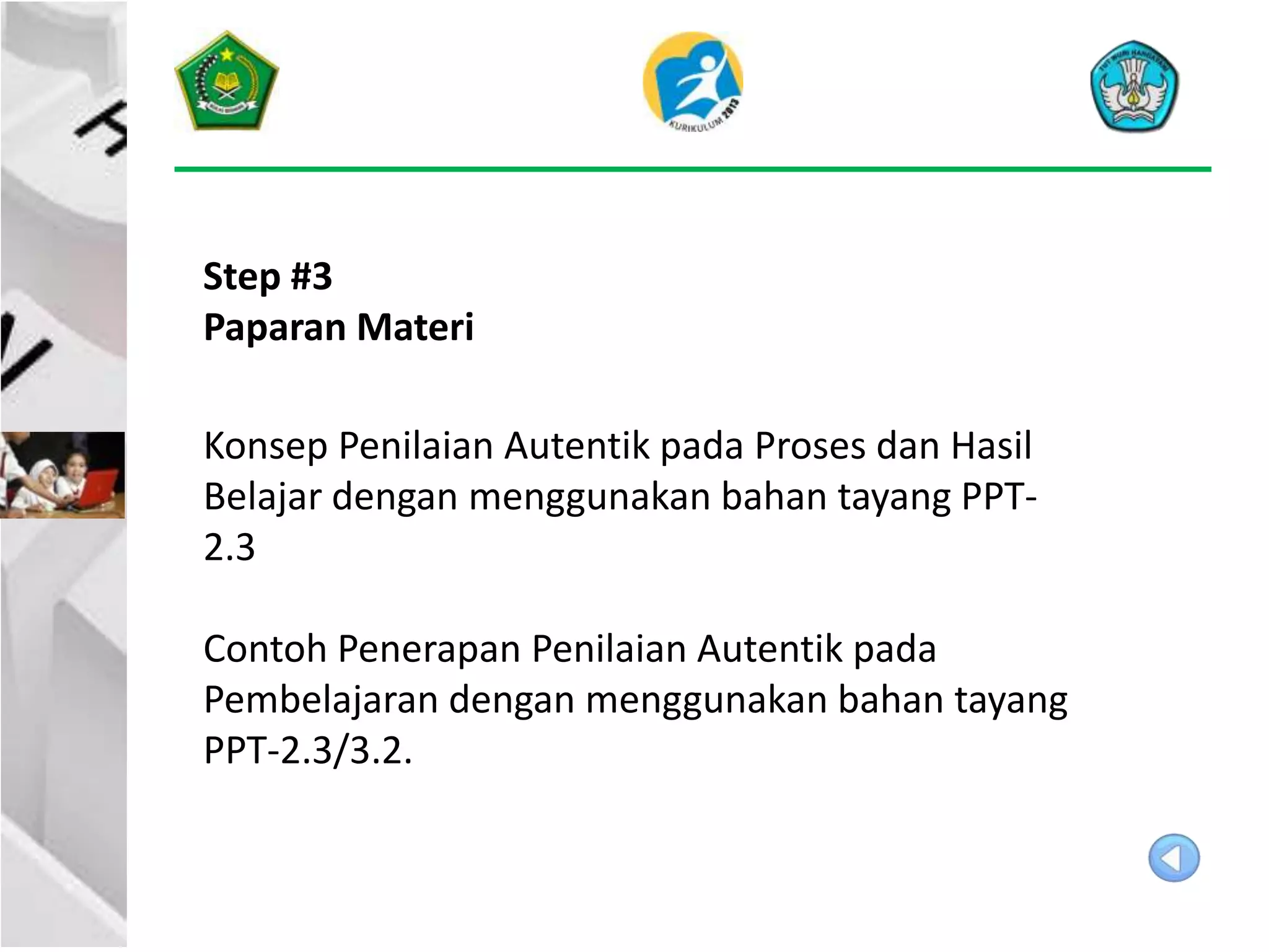 No. 1 alur kegiatan konsep penilaian autentik | PPTX
