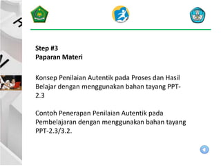 No. 1 alur kegiatan konsep penilaian autentik | PPTX
