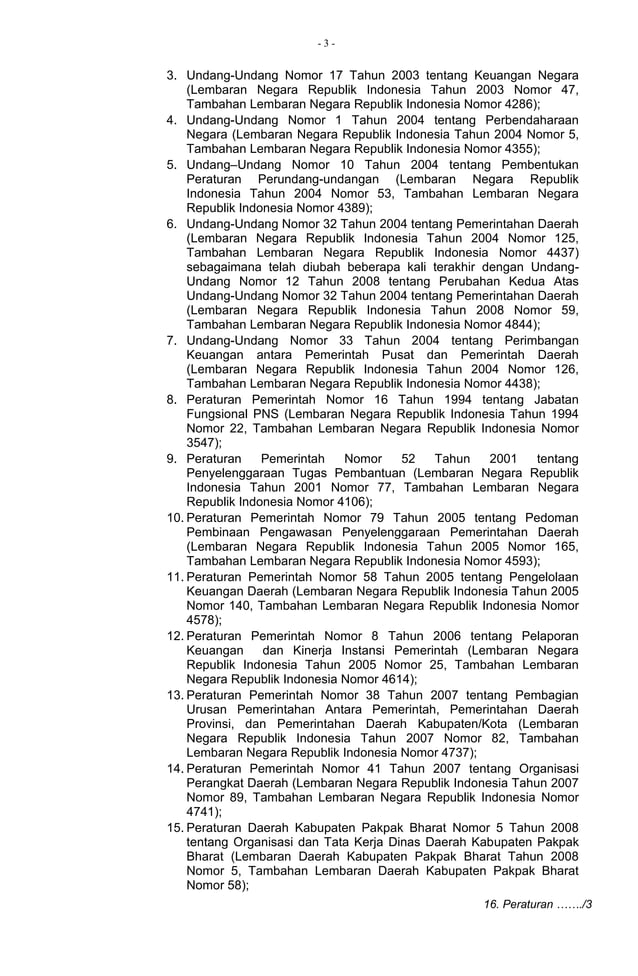 No. 4 ttg perubahan atas peraturan daerah kab. ppb no. 6 thn 2008 ttg org dan tata kerja lembaga ...