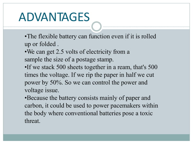 paper battery | PPT