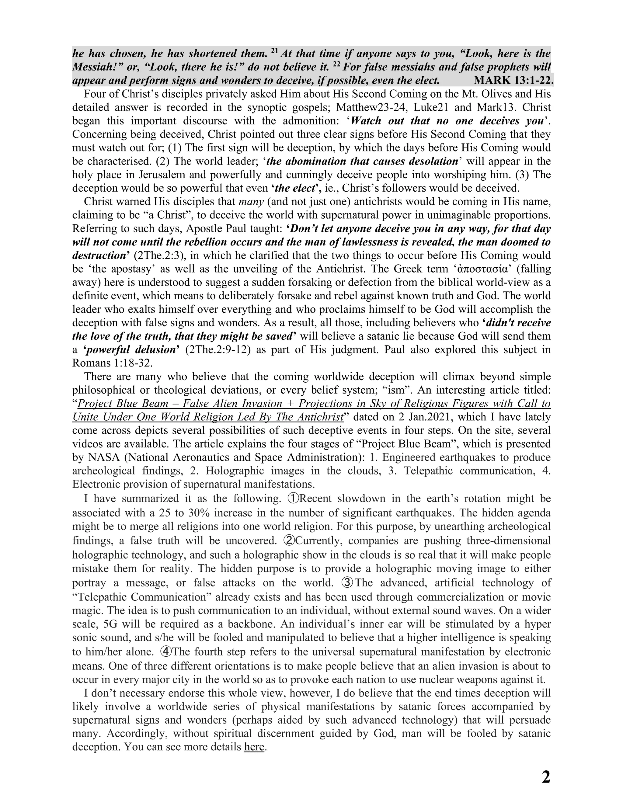 THE END TIMES DECEPTION | PDF | Christianity | Religion & Spirituality