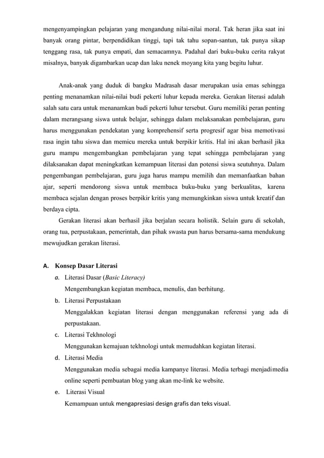 Program Literasi Sekolah | PDF