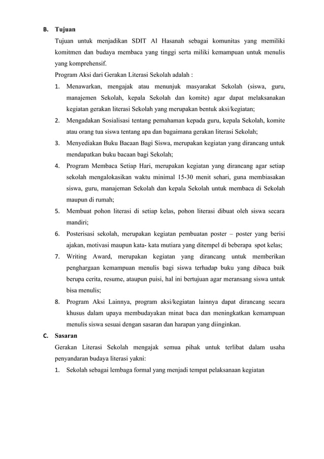 Program Literasi Sekolah | PDF