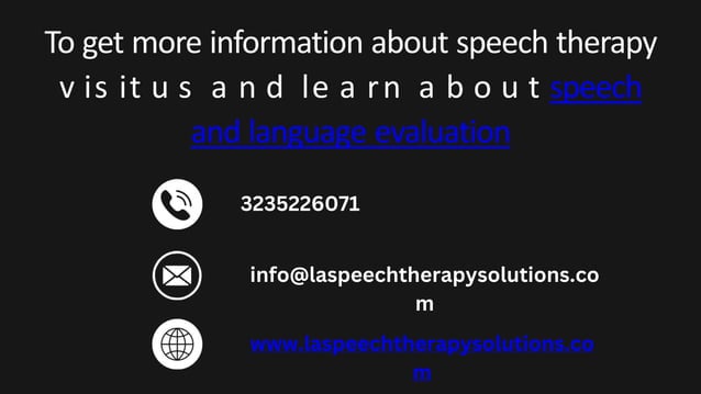 Bеnеfits Of Speech And Language Evaluationpptx 
