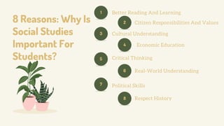 What is Social Studies, Why should Social Studies be taught ..pptx