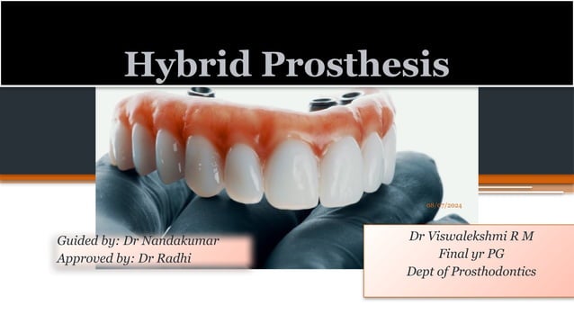 Hybrid Prosthesis...................pptx | Dental Health | Diseases and ...