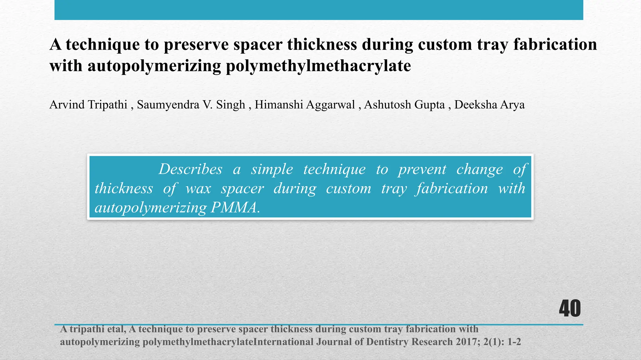 SPACER DESIGNS AND STOPPERS................ | PPTX
