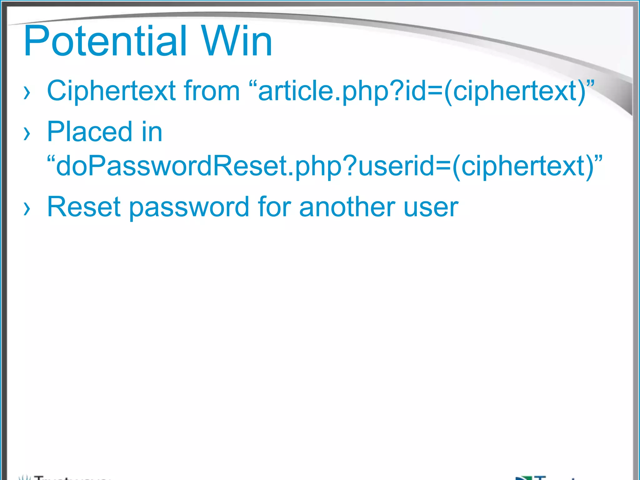 No-Knowledge Crypto Attacks | PPTX | Programming Languages | Computing