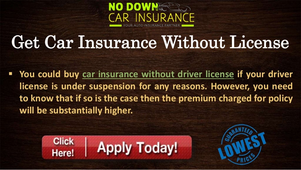 Cheap Car Insurance Without Drivers License – Know About Getting Car ...